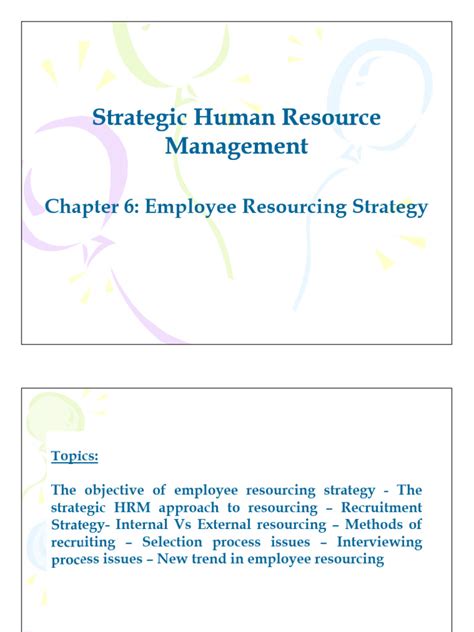 Employee Resourcing Strategy Pdf Human Resource Management