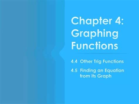 Ppt Chapter 4 Graphing Functions Powerpoint Presentation Free Ppt Chapter 4 Graphing Functions Powerpoint Presentation Free