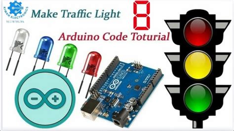 Traffic Light With 7 Segment Arduino Projects Tinkercad Simulation