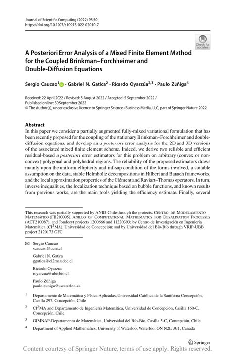 a posteriori error analysis of a mixed finite element method for the