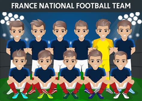 Premium Vector France National Football Team For International Tournament