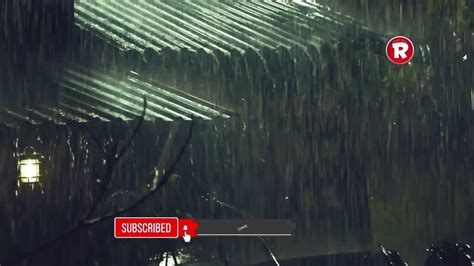 🔴 Heavy Rain With Thunder Fall Asleep In 2 Minutes Heavy Rainfall On