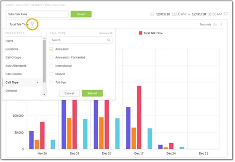 Filtering Report Data In Nextos Analytics Nextiva Support