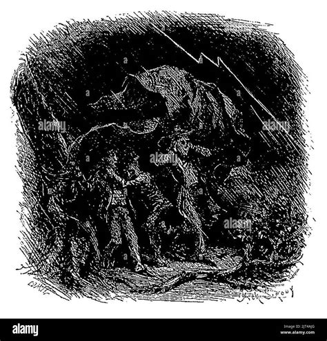 Twain Les Aventures De Tom Sawyer Trad Hughes Illust Sirouy 1884 Illust Page 131 Stock