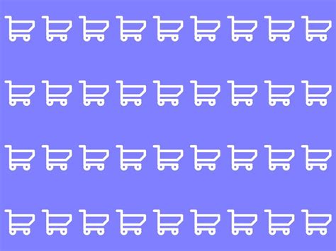 Premium Vector Shopping Cart Pattern Background Element Design