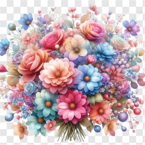 화려한 꽃다발 화려한 꽃다발 꽃 화려한 꽃 Png 일러스트 및 이미지 에 대한 무료 다운로드 Pngtree