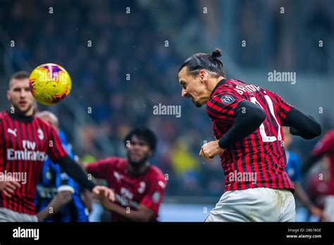 Zlatan Ibrahimovic Of Ac Milan During Italian Soccer Serie A Season