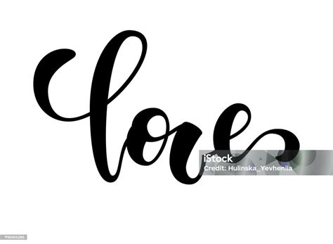 사랑 해요 손으로 그려 창조적인 서 예 및 브러쉬 펜에 고립 된 흰색 배경에 글자 휴일 인사말 카드 및 초대장 결혼식에 대 한 디자인 생일 발렌타인의 날 및 행복 한 일을