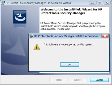 Hp Protecttools Security Manager This Software Is Not Suppor Hp Support Community 6215891