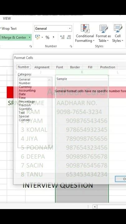 Excel Interview Question Formulaexcel Shorts Excelinterview