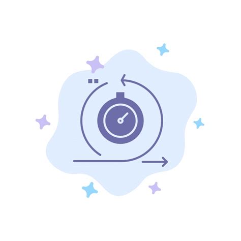 Agile Cycle Development Fast Iteration Blue Icon On Abstract Development Icons Cycle Icons
