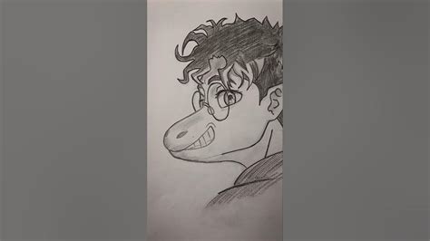 Drawing Okarun Side View ️ Okarun Dandadan Shorts Youtube