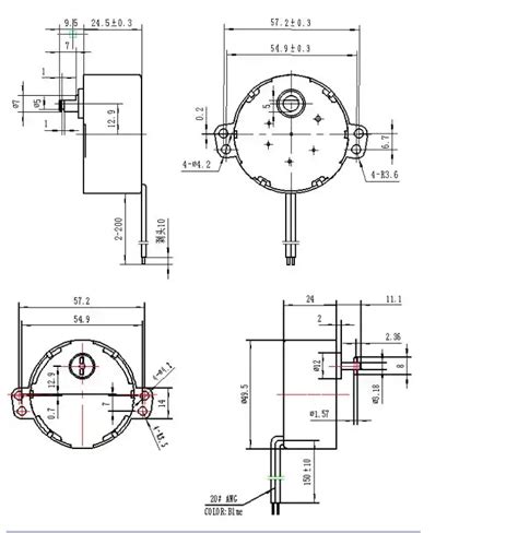 4w 12 24v Single Phase Ac Synchronous Motor