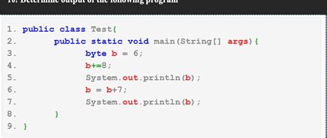 solved 1 public class test { 2 public static void main
