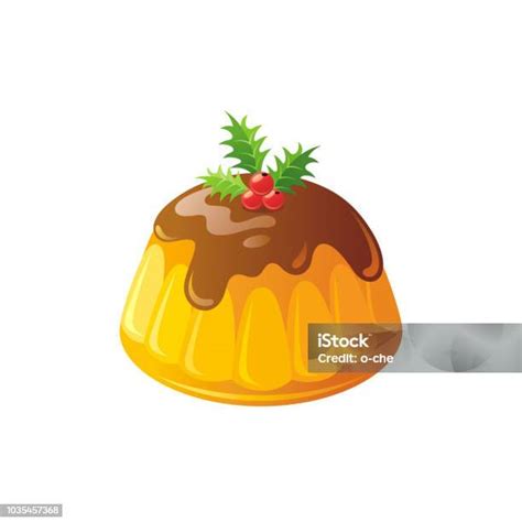 3d 현실 크리스마스 상징의 벡터 그림입니다 귀여운 홀리 베리 케이크 디저트입니다 메리 크리스마스와 겨울 휴가 아이콘 흰색 배경에 고립 평면 복고풍 디자인 요소 만화 식품