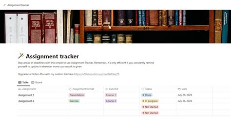 10 Best Notion Assignment Tracker Templates 2025 Free And Paid