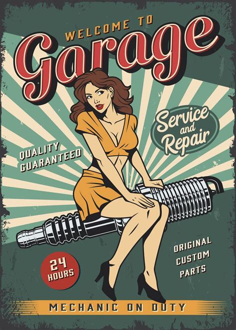 Garage Pin Up Girl Posters At Peggy Bradley Blog