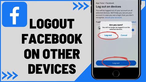 Logout Facebook