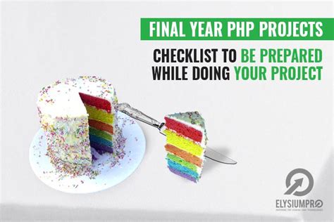 Final Year Php Projects Checklist Plan Your Project With Elysiumpro