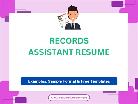Records Assistant Resume Free Templates Examples Tips Resumeworder Records Assistant Resume Free Templates Examples Tips Resumeworder