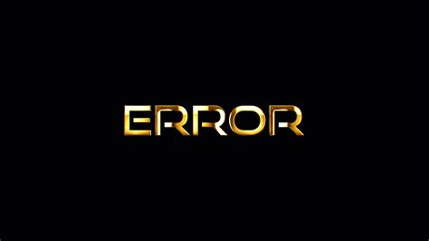 Loop Animation Of Error Golden Text Glitch Effect 28675812 Stock Video At Vecteezy