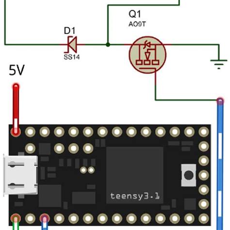 Teensy 32 With Mosfet Driving Radial Stimulus Download Scientific Diagram