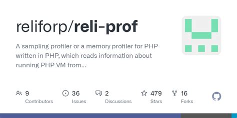 Github Reliforpreli Prof A Sampling Profiler Or A Memory Profiler For Php Written In Php