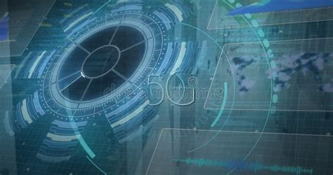 Animation Of Data Processing And 5g Over Computer Wires Stock Footage Video Of Generated