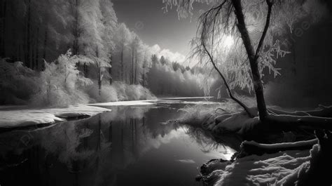 나무의 흑백 사진 흑백 풍경 사진 경치 검은색 배경 일러스트 및 사진 무료 다운로드 Pngtree