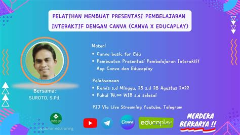Info Akhir Pelatihan Membuat Presentasi Interaktif Dengan Canva Canva X Educaplay