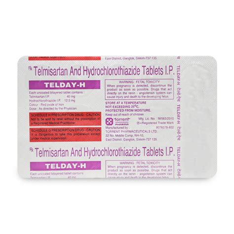 Telday H Tablet Priceusesside Effects Drugcarts