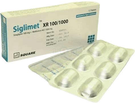 Siglimet Xr 1001000mg100mg Tablet Arogga Online Pharmacy