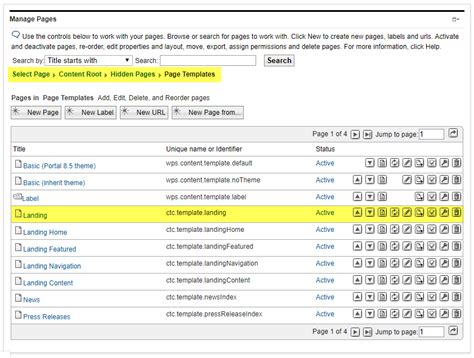 IBM WebSphere Portal CTC Page Template Landing ArquitecturaIBM Consulting