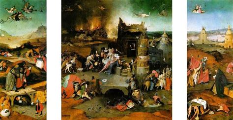 Triptych The Temptation Of St Anthony 1470 1516 Hieronymus Bosch