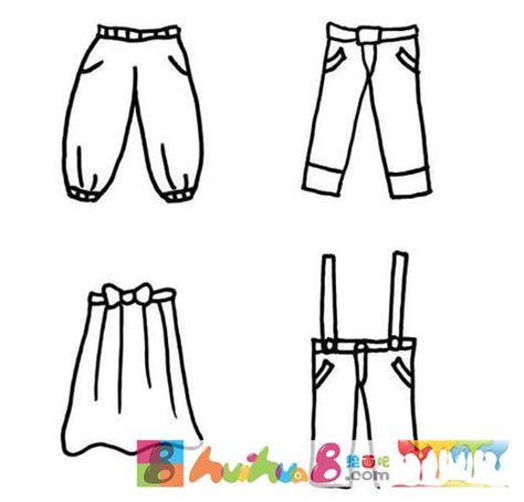 幼儿园裤子简笔画 简笔画图片大全 蒲城教育文学网