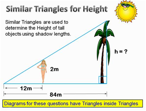 Similar Triangles Applications Passys World Of Mathematics