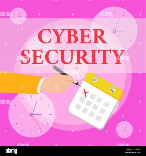 Writing Note Showing Cyber Security Business Concept For Protect A Computer System Against