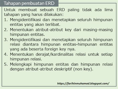 Materi Database Design Sesi 5 ERD Entity Relatioship Diagram