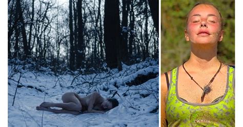 Сексбомба от Игри на волята лъсна чисто гола в снега