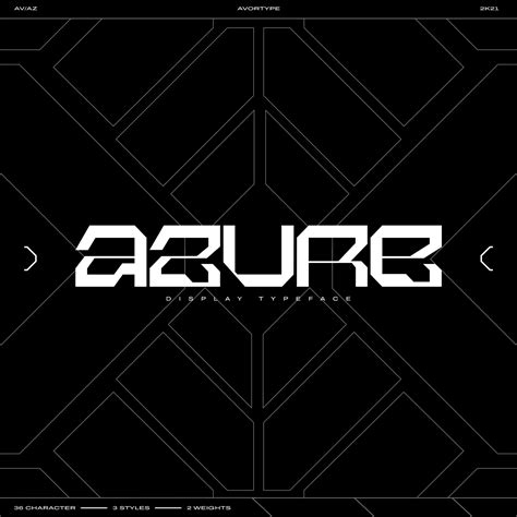 Azure Display Font On Behance