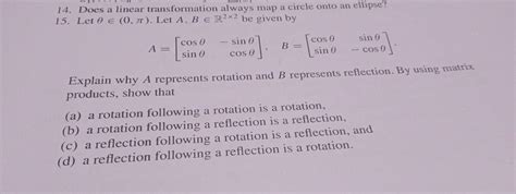 solved 10 determine all linear operators on r2 which map