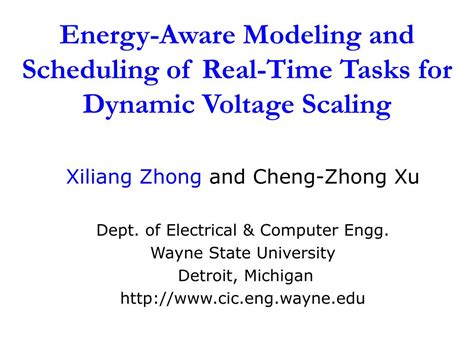 PPT Energy Aware Modeling And Scheduling Of Real Time Tasks For Dynamic Voltage Scaling