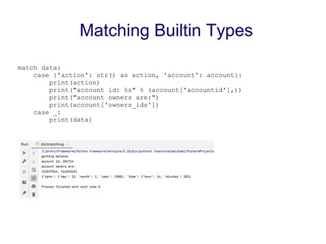 Structural Pattern Matching In Python Ppt