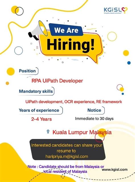 Haripriya M On Linkedin Opentowork Malaysia Rpauipath Malaysia Rpauipath Rpadeveloper
