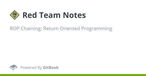 Rop Chaining Return Oriented Programming Study Notes R