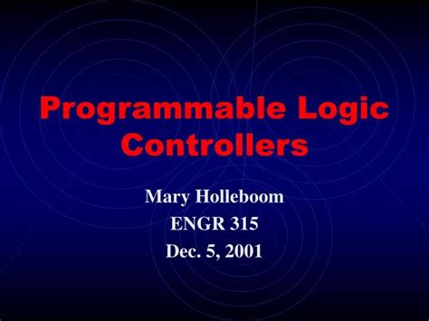 ppt programmable logic controllers powerpoint presentation free