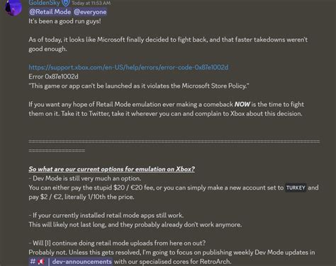 Xbox Is Now Preventing Emulation Apps From Running In Retail Mode On
