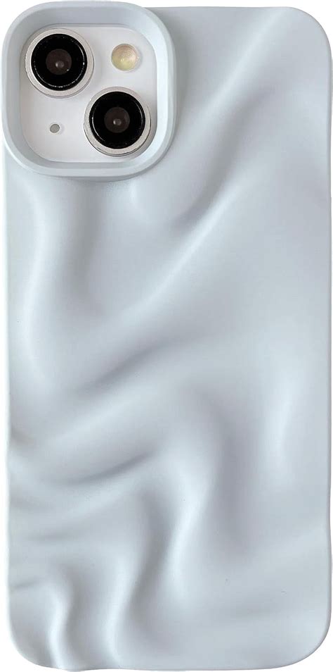 Caseative Water Ripple Pattern Wave Compatible With Iphone Case Blue
