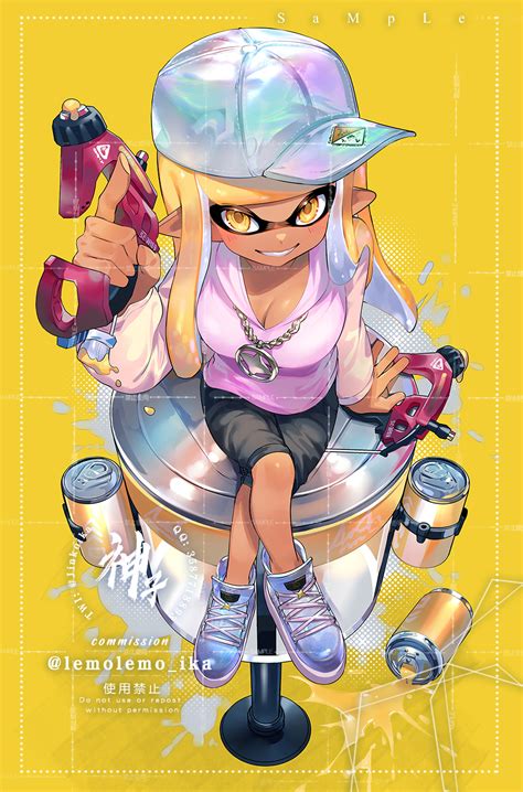 Inkling And Inkling Girl Splatoon Drawn By Jinkobanana Danbooru