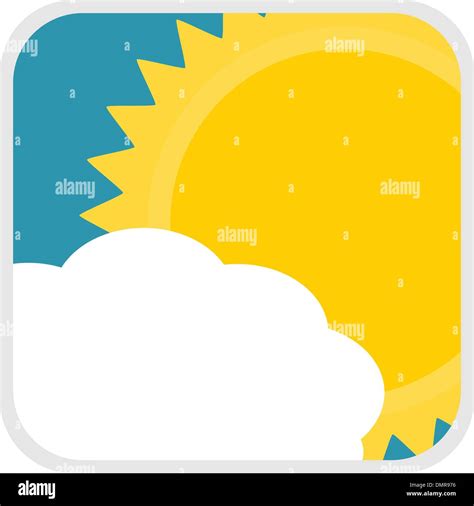 Sun And Cloud Weather Illustration Stock Vector Image And Art Alamy